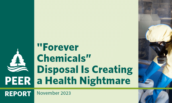 REPORT | “Forever Chemicals” Disposal Is Creating a Health Nightmare (PDF)