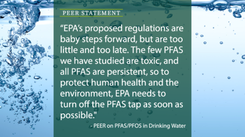 STATEMENT | EPA's Action on PFAS in Drinking Water